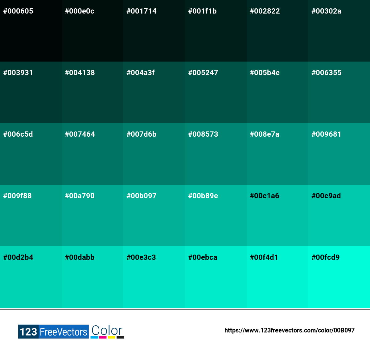 Pantone 2400 C | #00B097 - Detailed Color Information and Usage