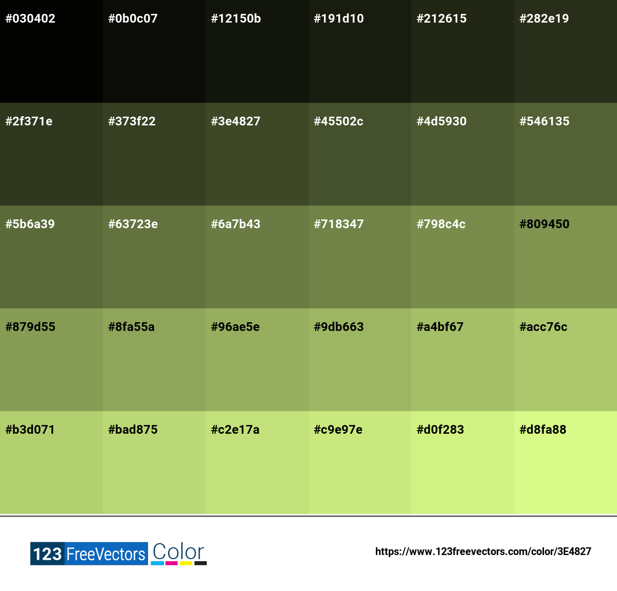 Pantone 5743 C | #3E4827 - Detailed Color Information and Usage
