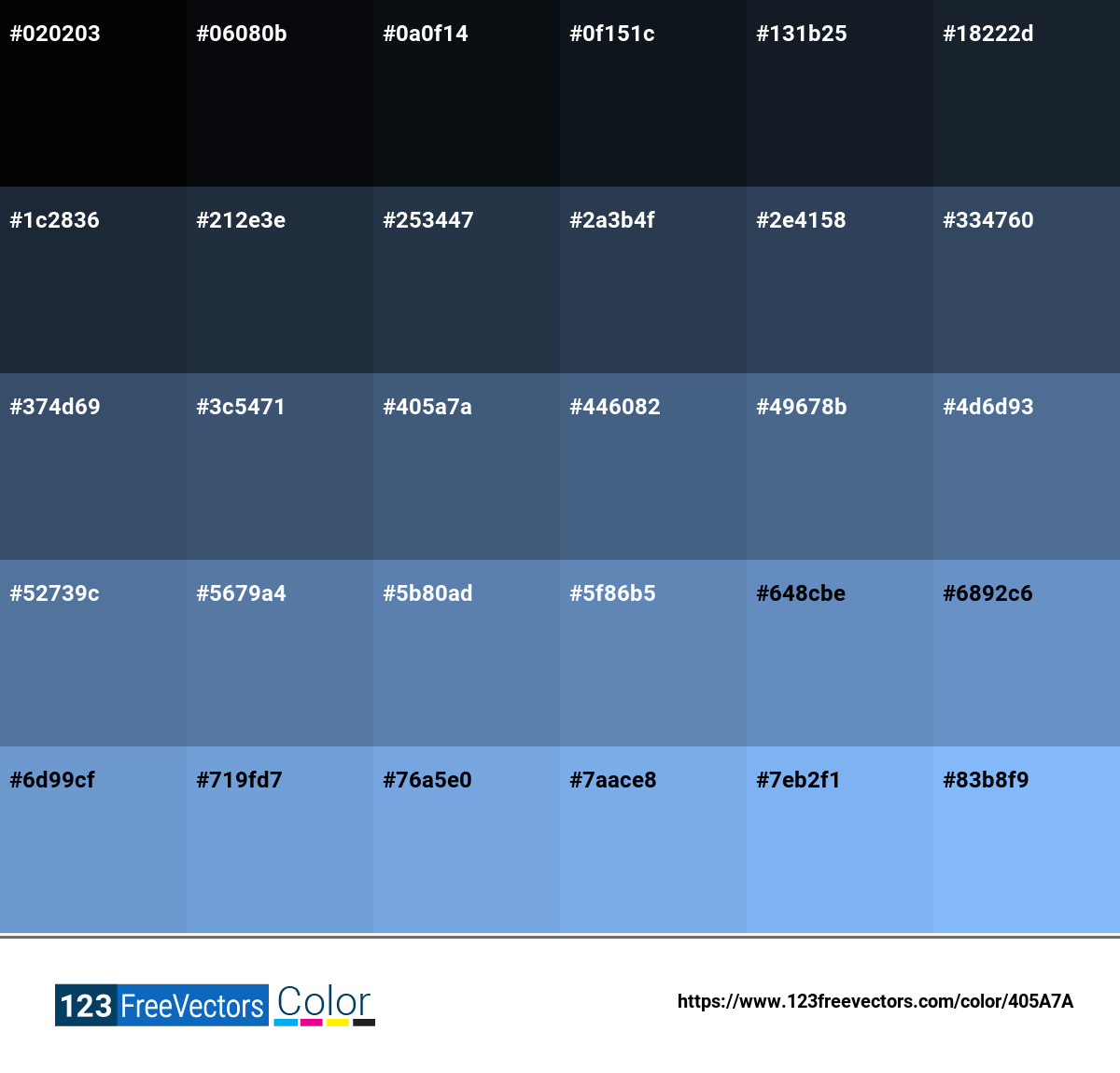 Pantone 19 4035 Tpg | Dark Blue | #405A7A - Detailed Color Information ...