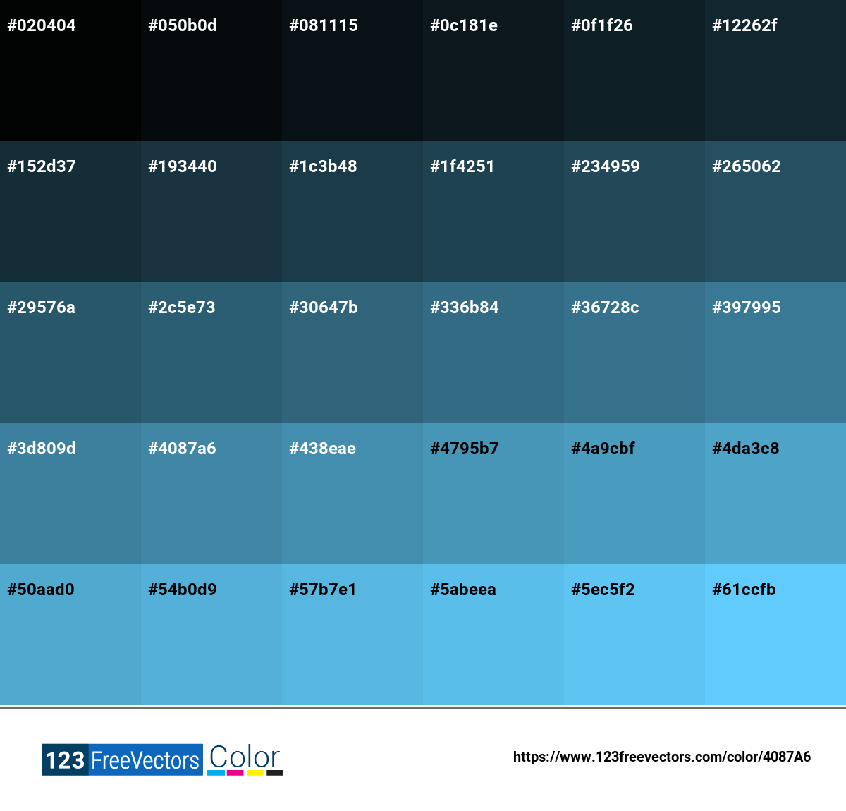 Pantone 17 4328 Tpg | Blue Moon | #4087A6 - Detailed Color Information ...