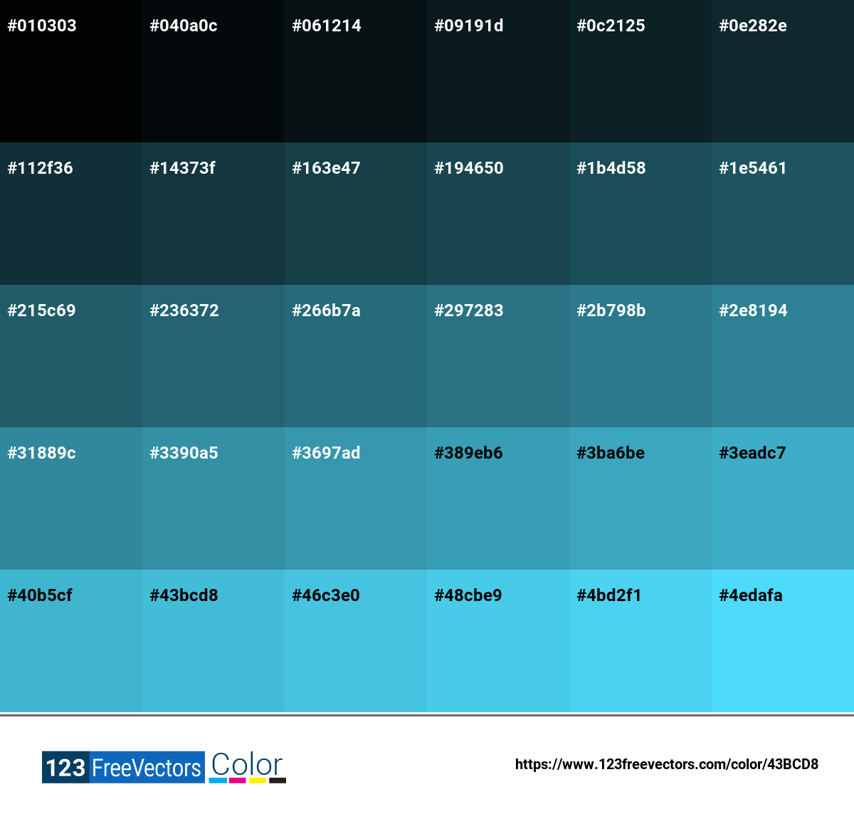 Pantone 14 4522 Tpx | Bachelor Button | #43BCD8 - Detailed Color ...