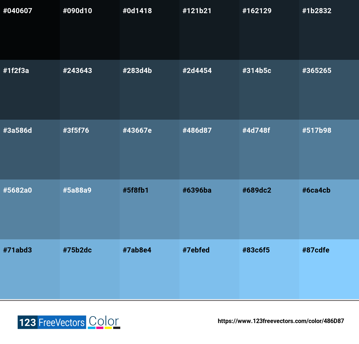 486d87 - Hex color code | In-depth Color Profile and Usage Tips