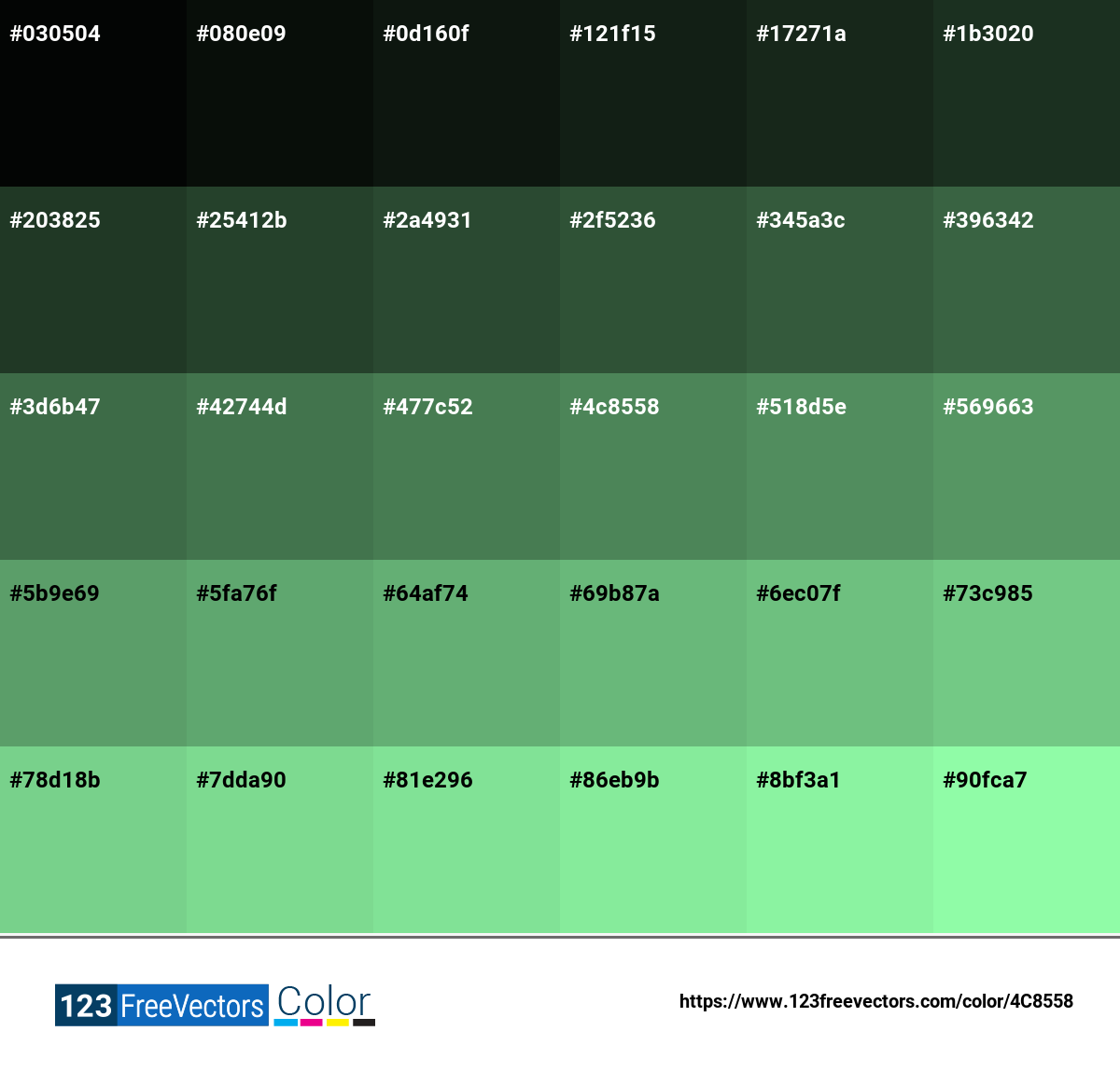 Pantone P 152 7 U | #4C8558 - Detailed Color Information and Usage