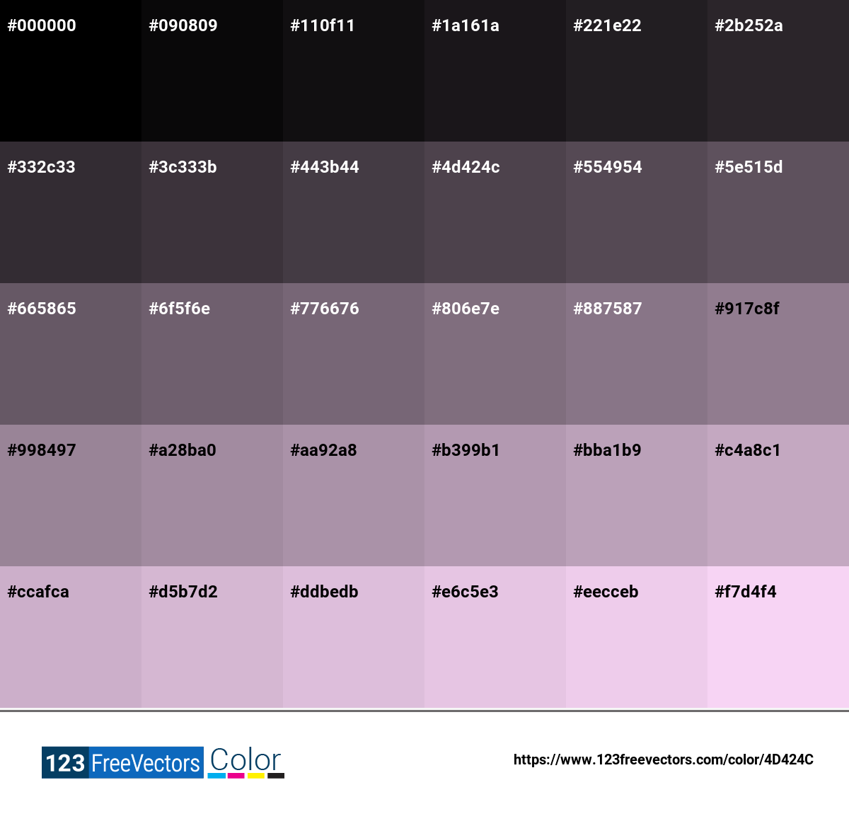Pantone P 101 16 U | #4D424C - Detailed Color Information and Usage Pantone P 101 16 U | #4D424C - Detailed Color Information and Usage
