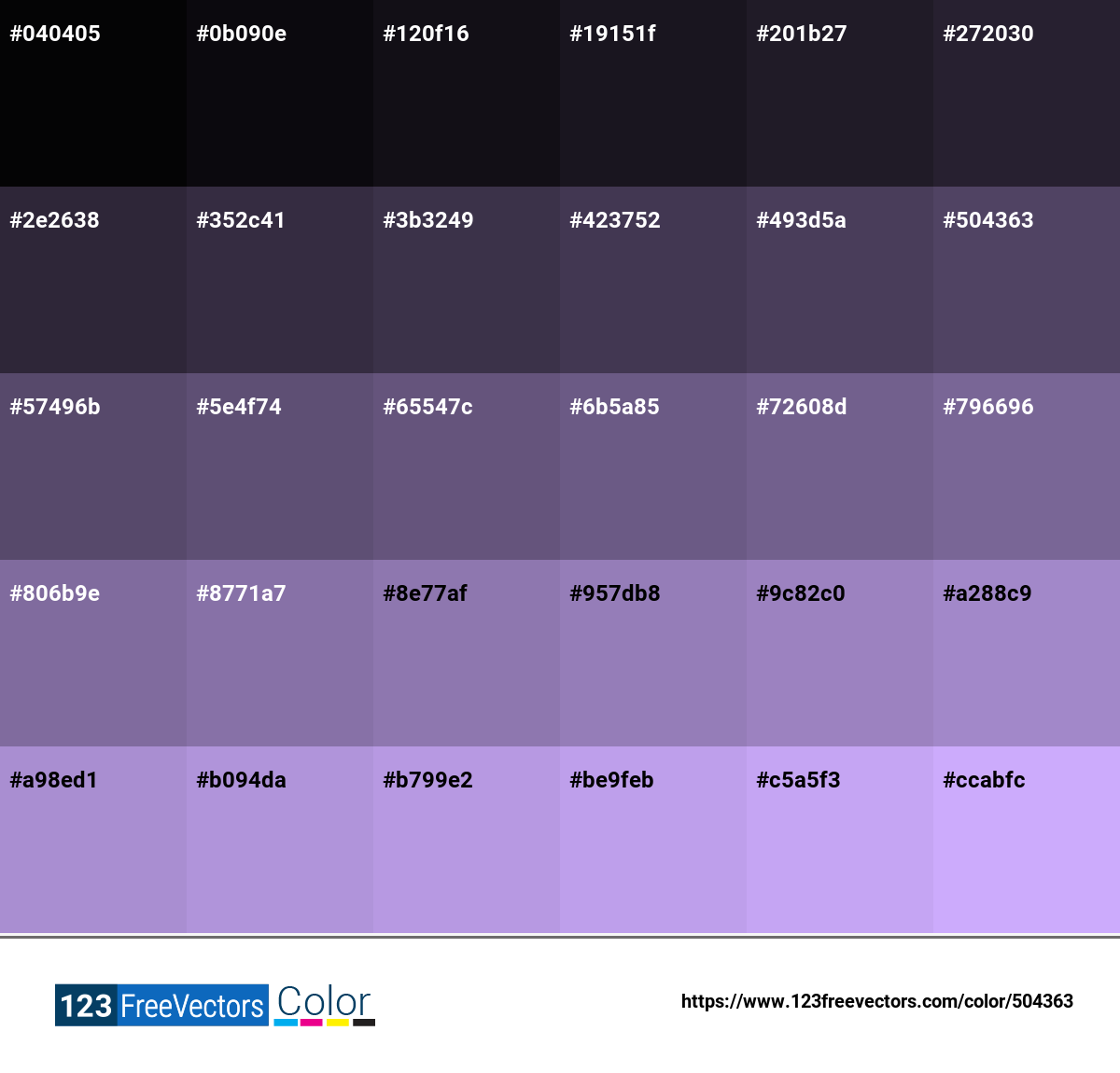 Pantone 19 3731 Tpg | Parachute Purple | #504363 - Detailed Color ...