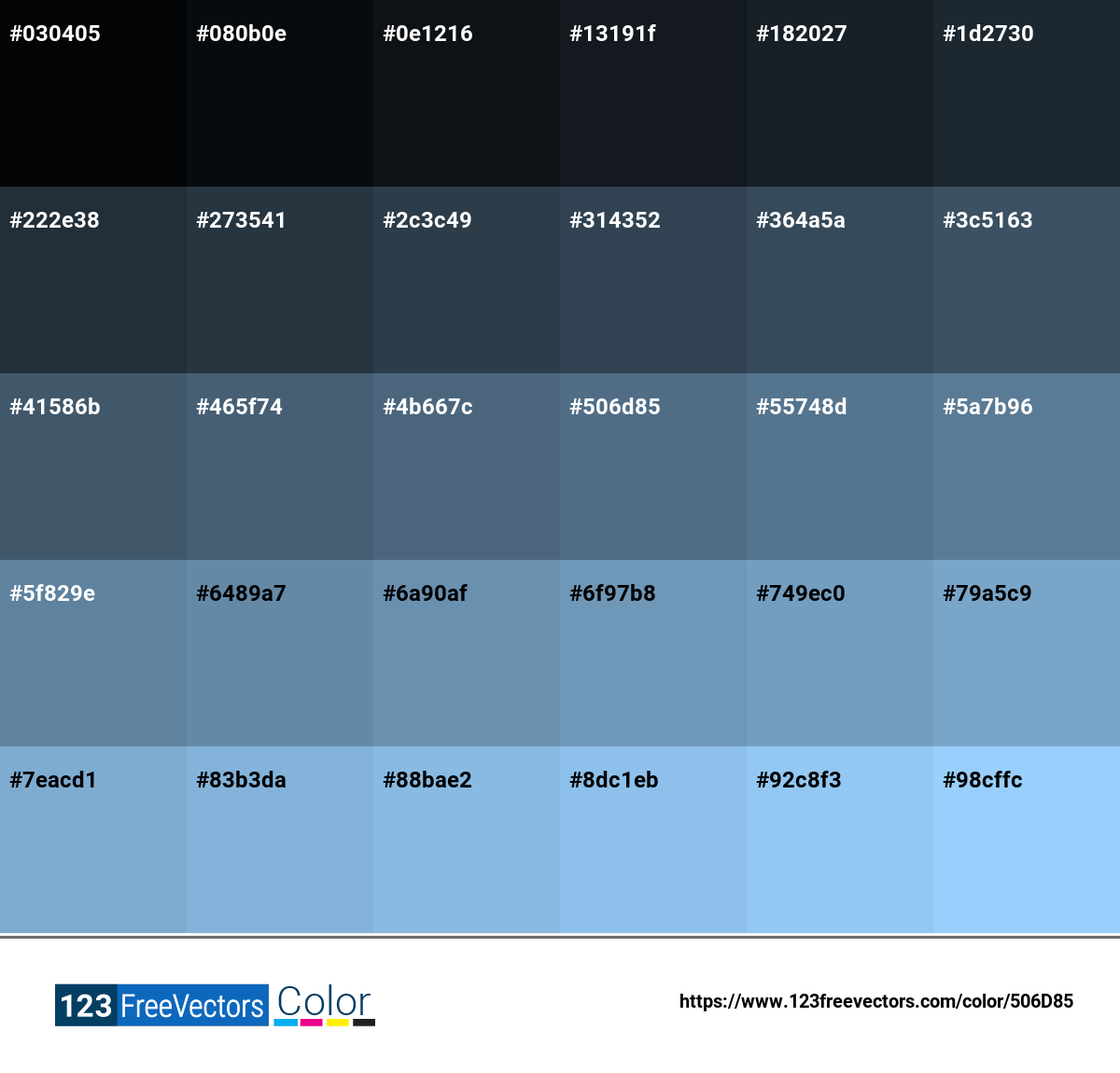Pantone 2167 C | #506D85 - Detailed Color Information and Usage