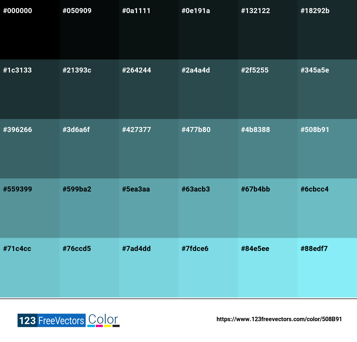 Pantone 2237 U | #508B91 - Detailed Color Information and Usage