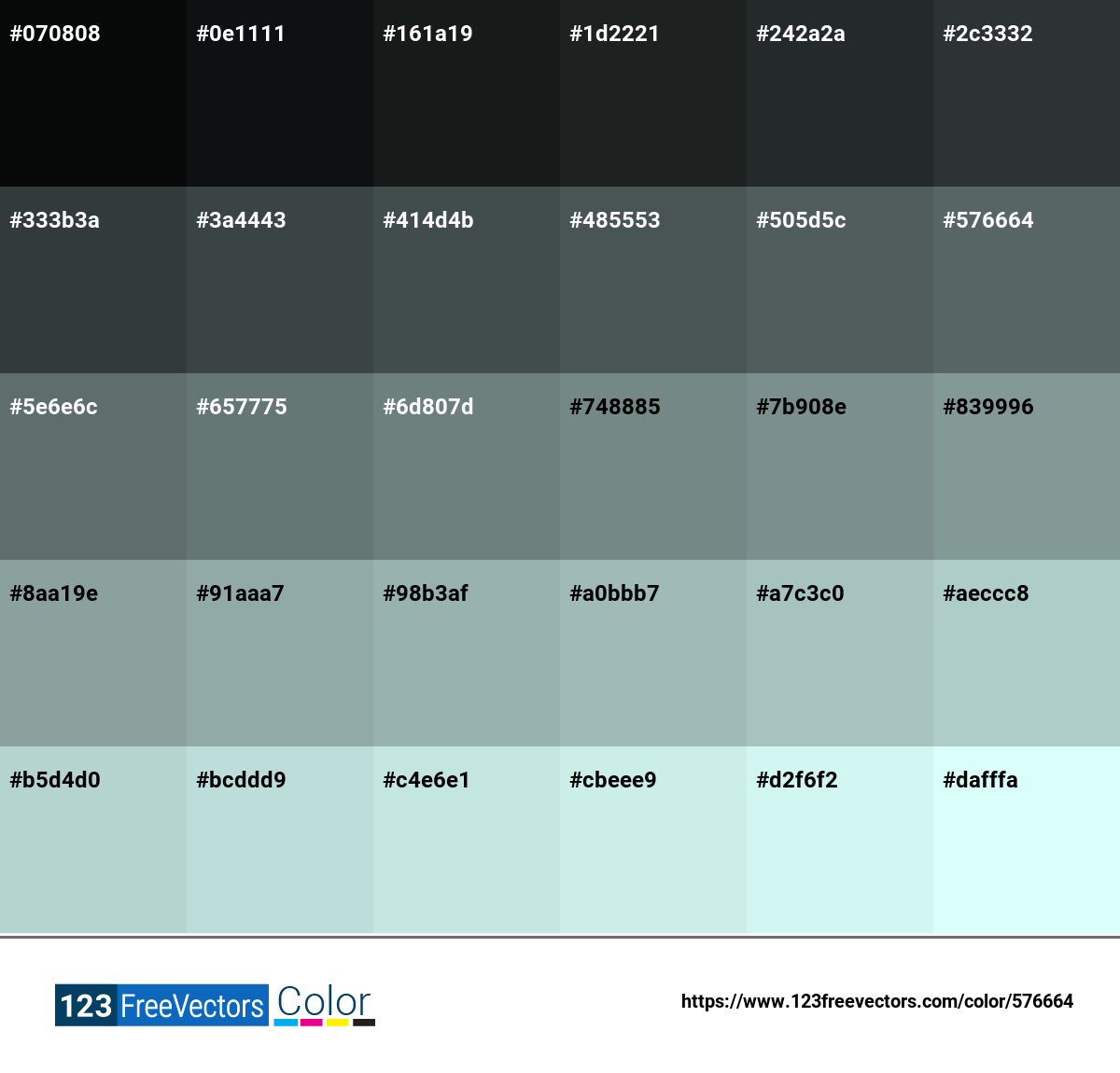 Pantone 18 5606 Tcx | Balsam Green | #576664 - Detailed Color ...