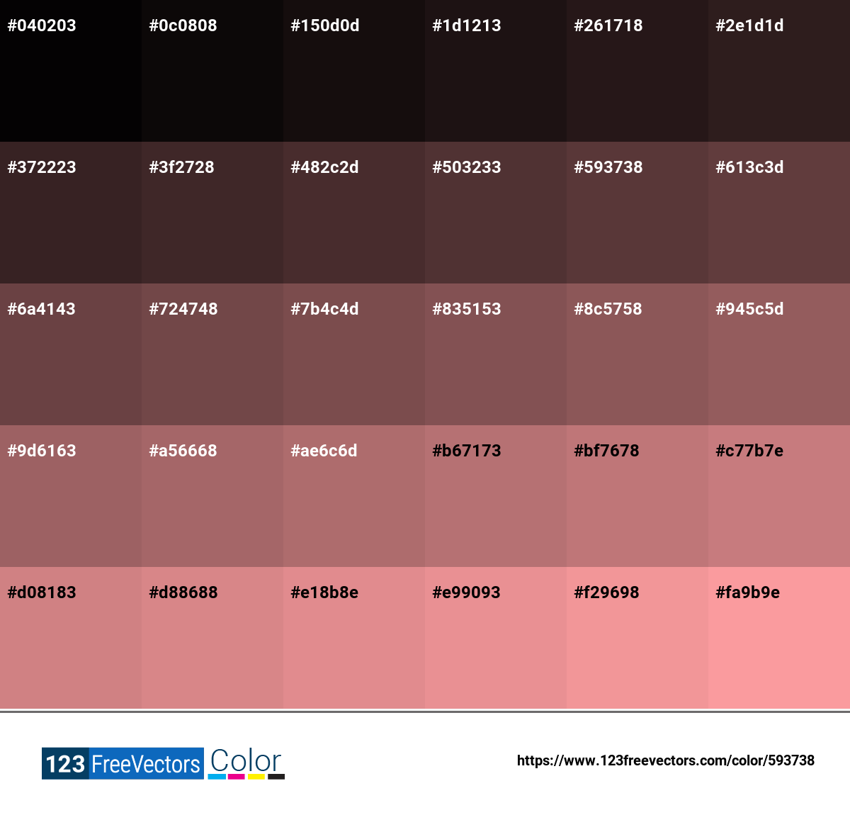 Pantone 19 1321 Tpx | Rum Raisin | #593738 - Detailed Color Information ...