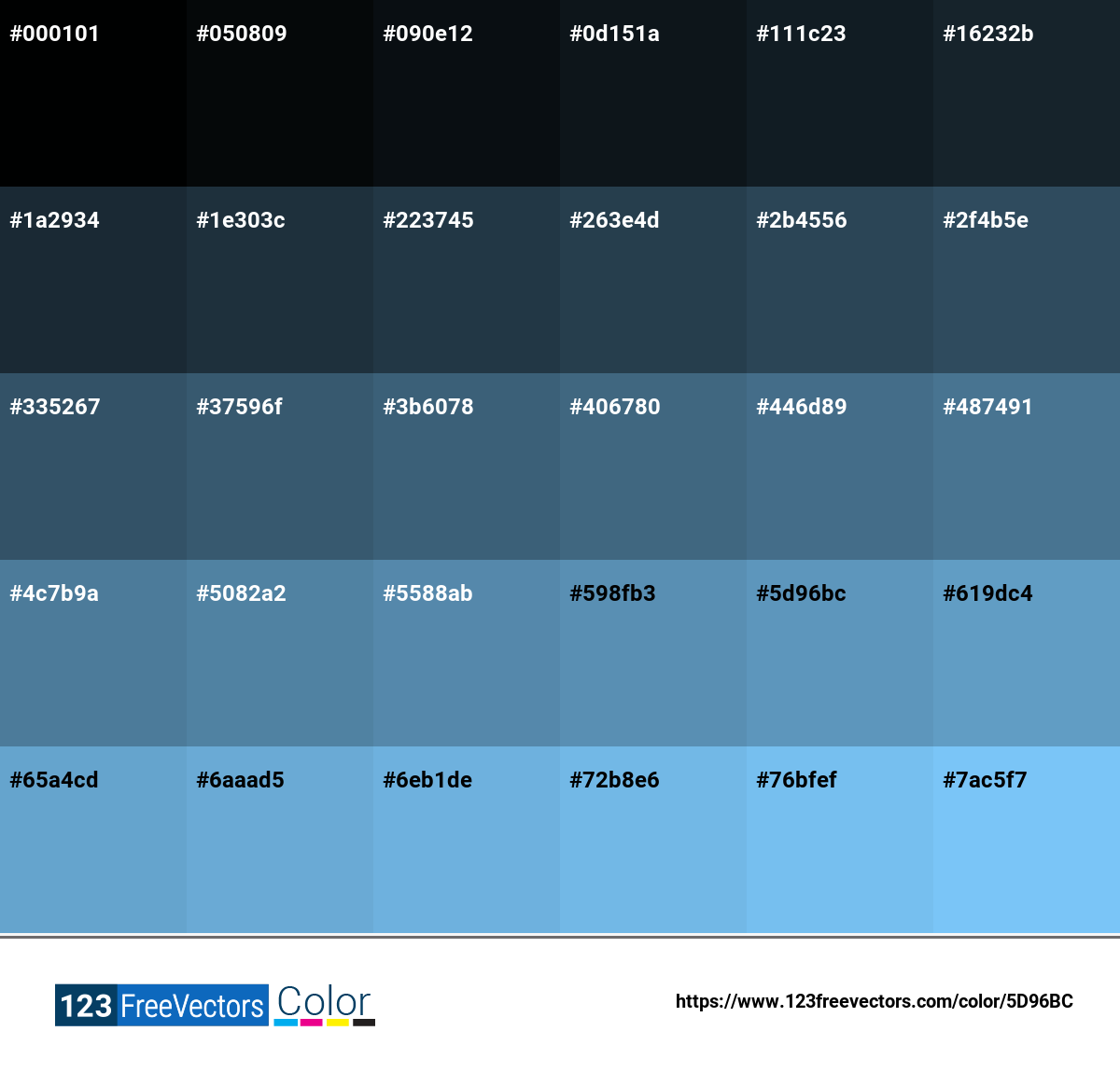 Pantone 16 4127 Tcx | Heritage Blue | #5D96BC - Detailed Color ...