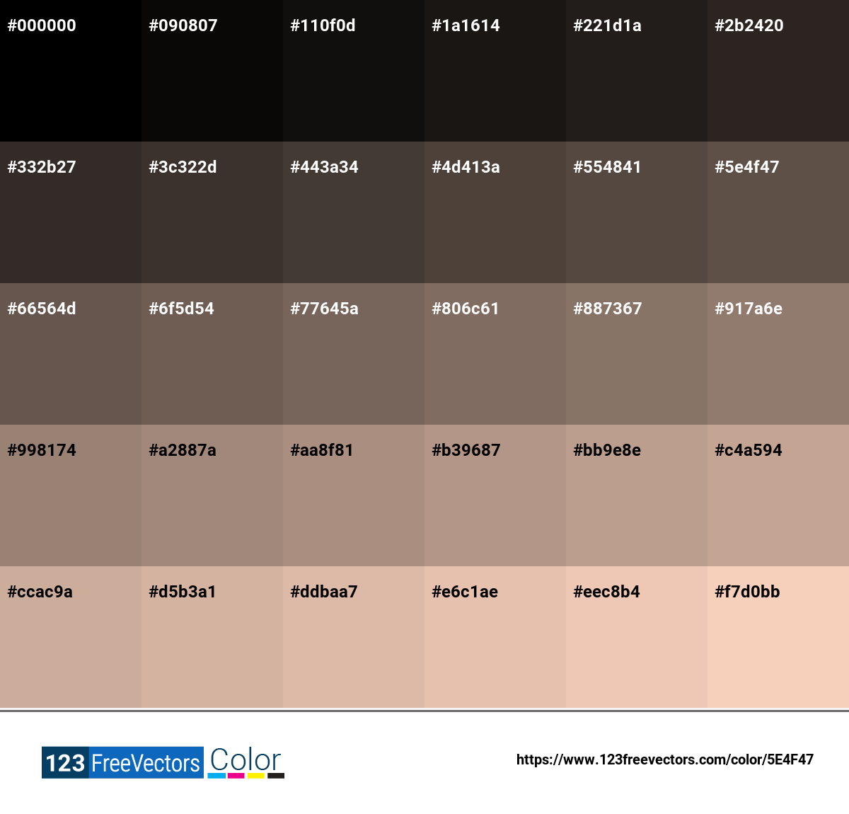 Pantone 2335 C | #5E4F47 - Detailed Color Information and Usage