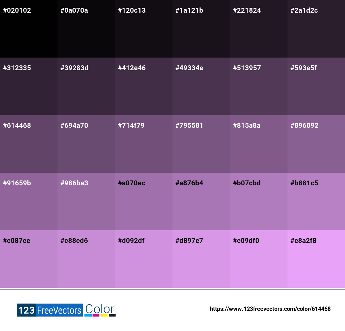 Pantone 19 3528 Tpg | Imperial Purple | #614468 - Detailed Color ...