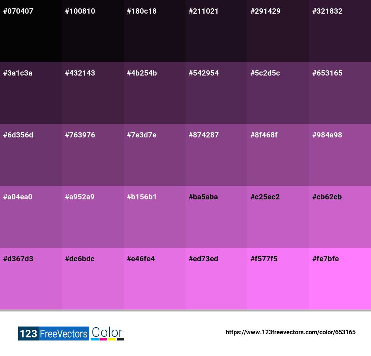 Pantone 2622 C | #653165 - Detailed Color Information and Usage
