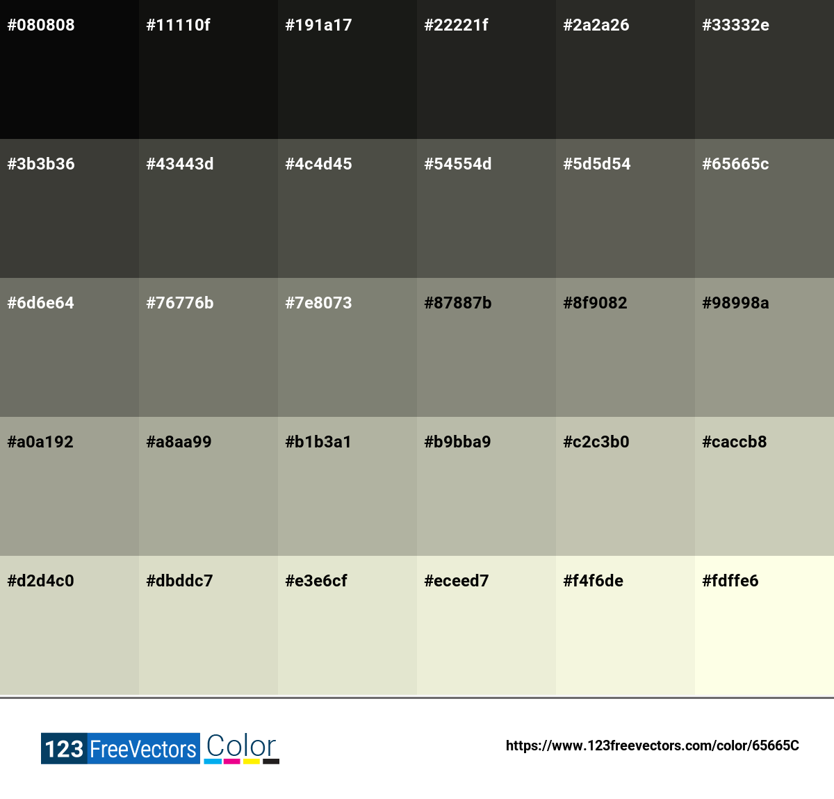 Pantone 417 C | #65665C - Detailed Color Information and Usage