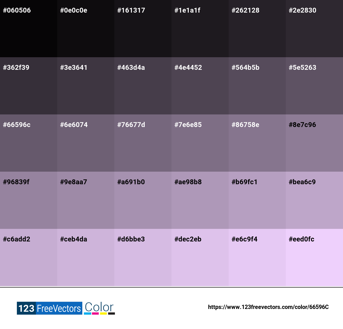 Pantone 2364 C | #66596C - Detailed Color Information and Usage