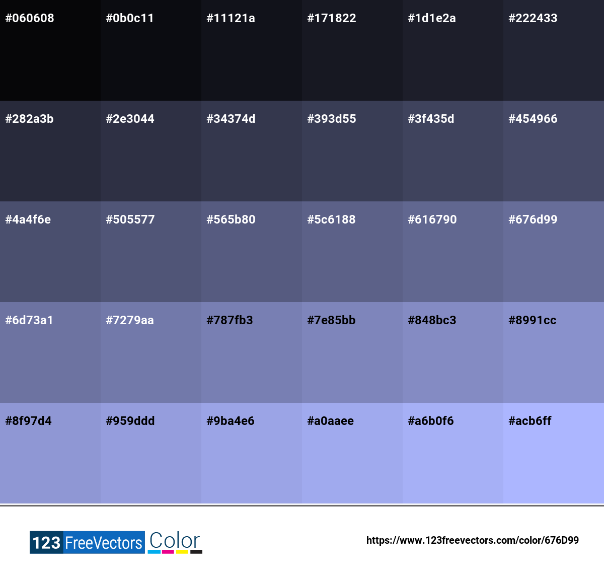 Pantone 2109 C | #676D99 - Detailed Color Information and Usage