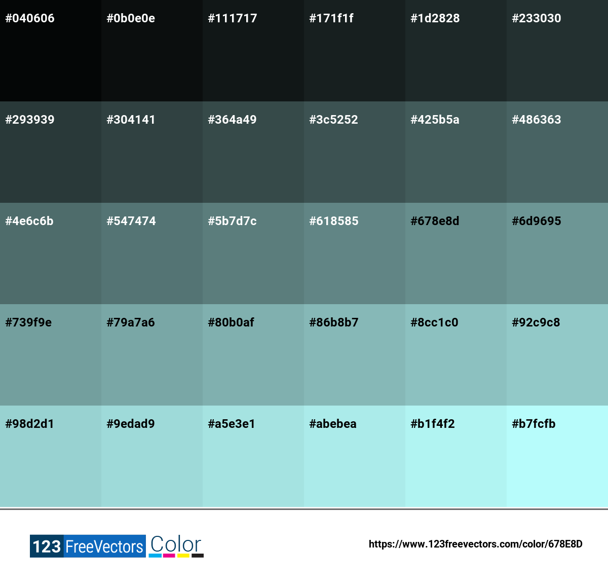 Pantone 17 5111 Tpg | Oil Blue | #678E8D - Detailed Color Information ...
