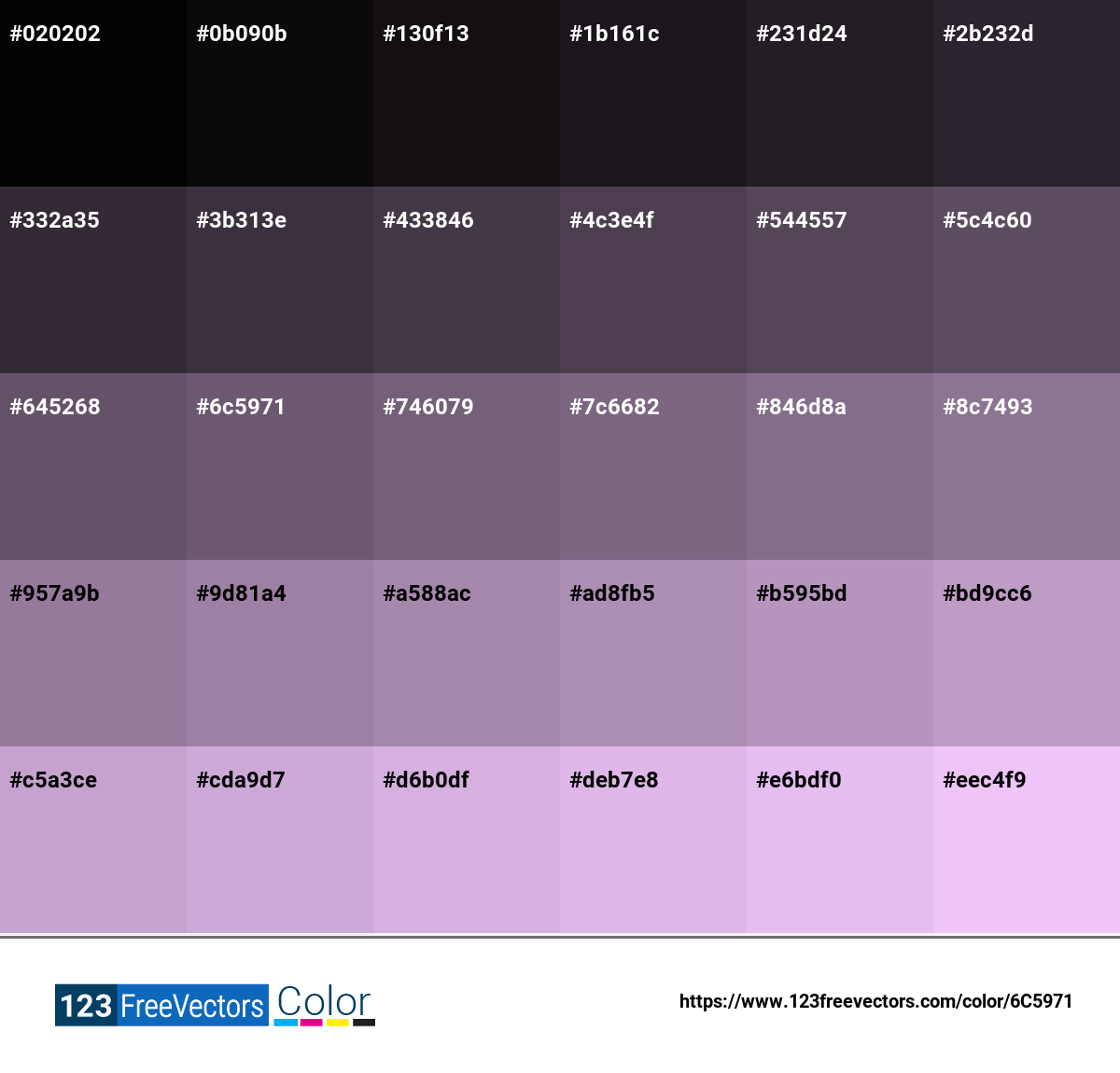Pantone 18 3715 Tcx | Montana Grape | #6C5971 - Detailed Color ... Pantone 18 3715 Tcx | Montana Grape | #6C5971 - Detailed Color ...