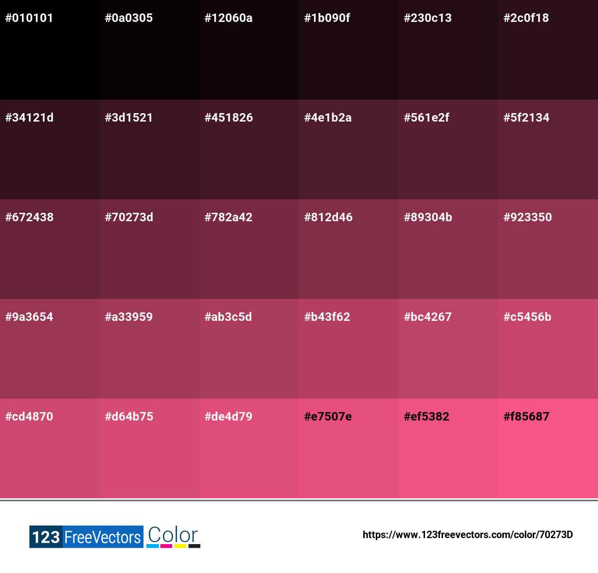 Pantone 2042 C | #70273D - Detailed Color Information and Usage
