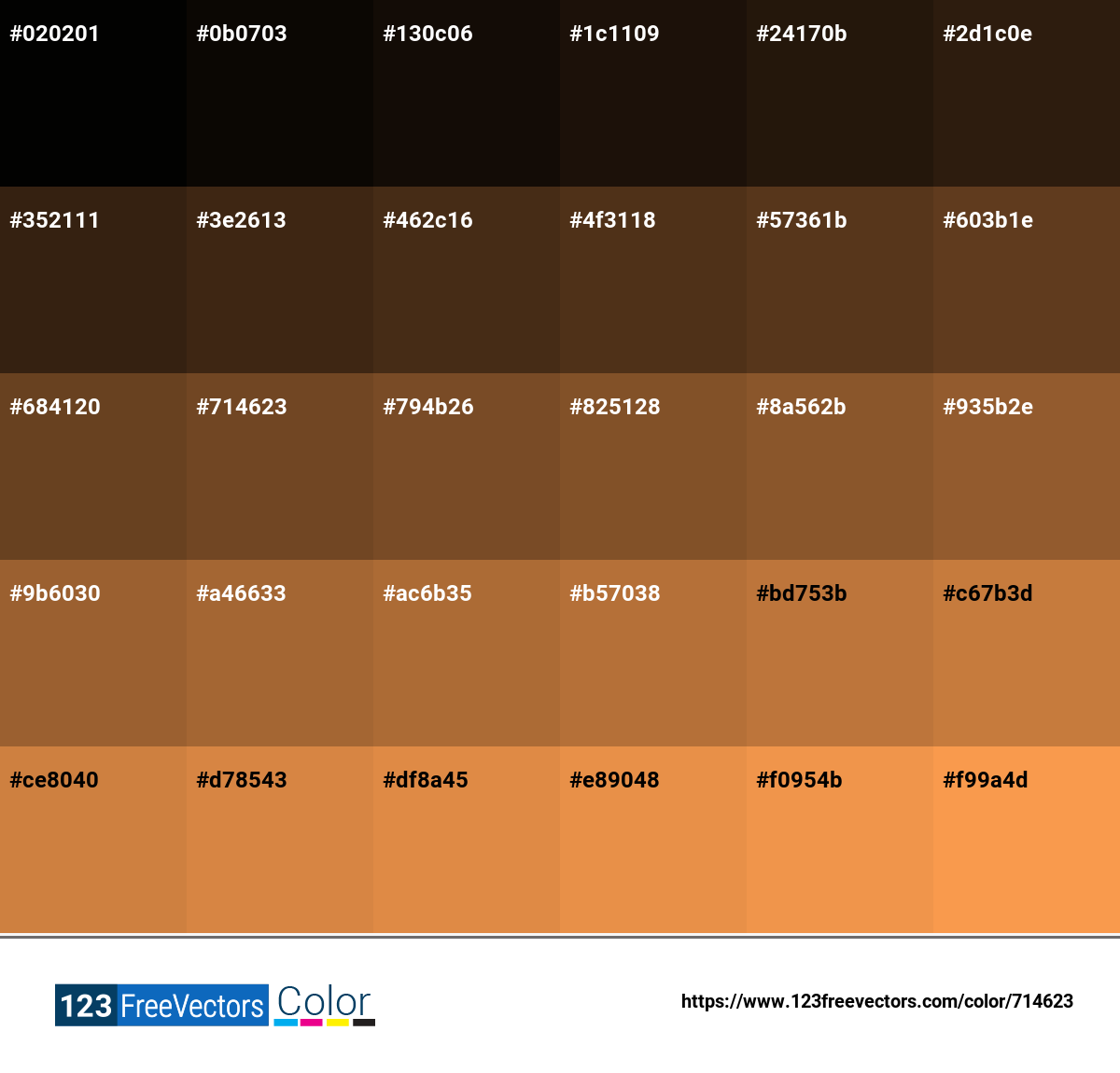 Pantone 2320 C | #714623 - Detailed Color Information and Usage
