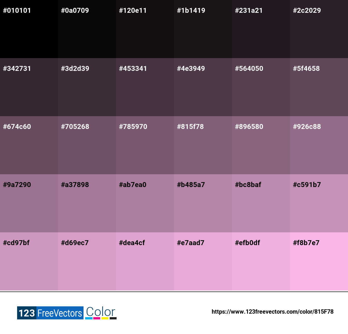 Pantone P 90 6 U | #815F78 - Detailed Color Information and Usage