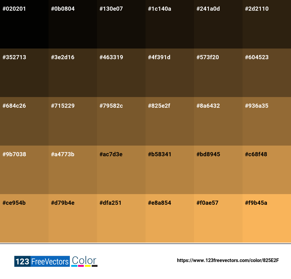 Pantone 18 0937 Tcx | Bronze Brown | #825E2F - Detailed Color ...