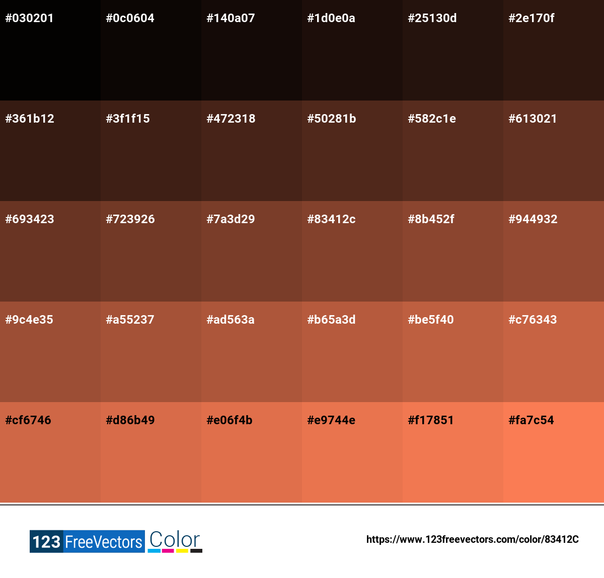 Pantone 7601 C | #83412C - Detailed Color Information and Usage