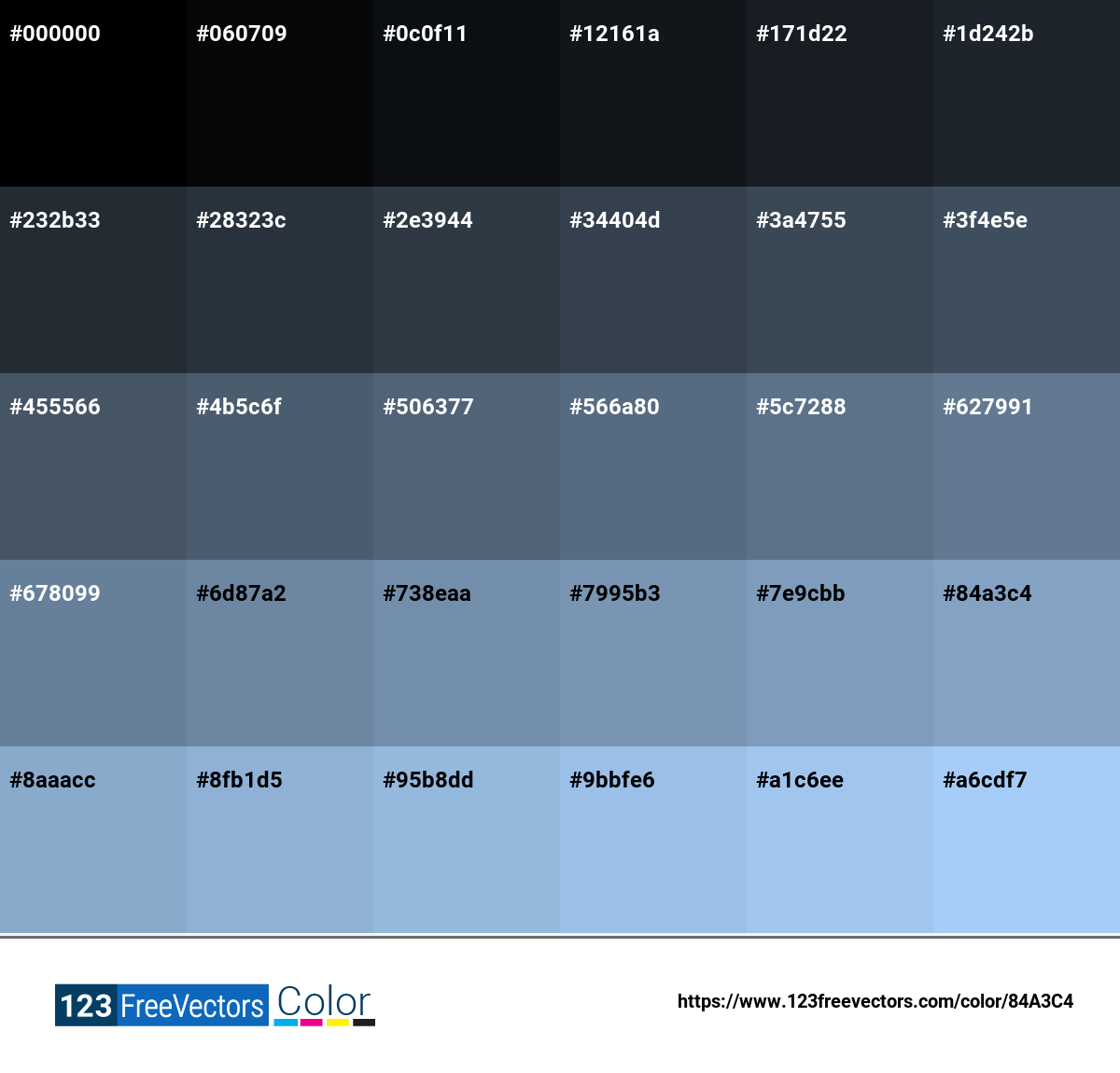 Pantone 645 U | #84A3C4 - Detailed Color Information and Usage