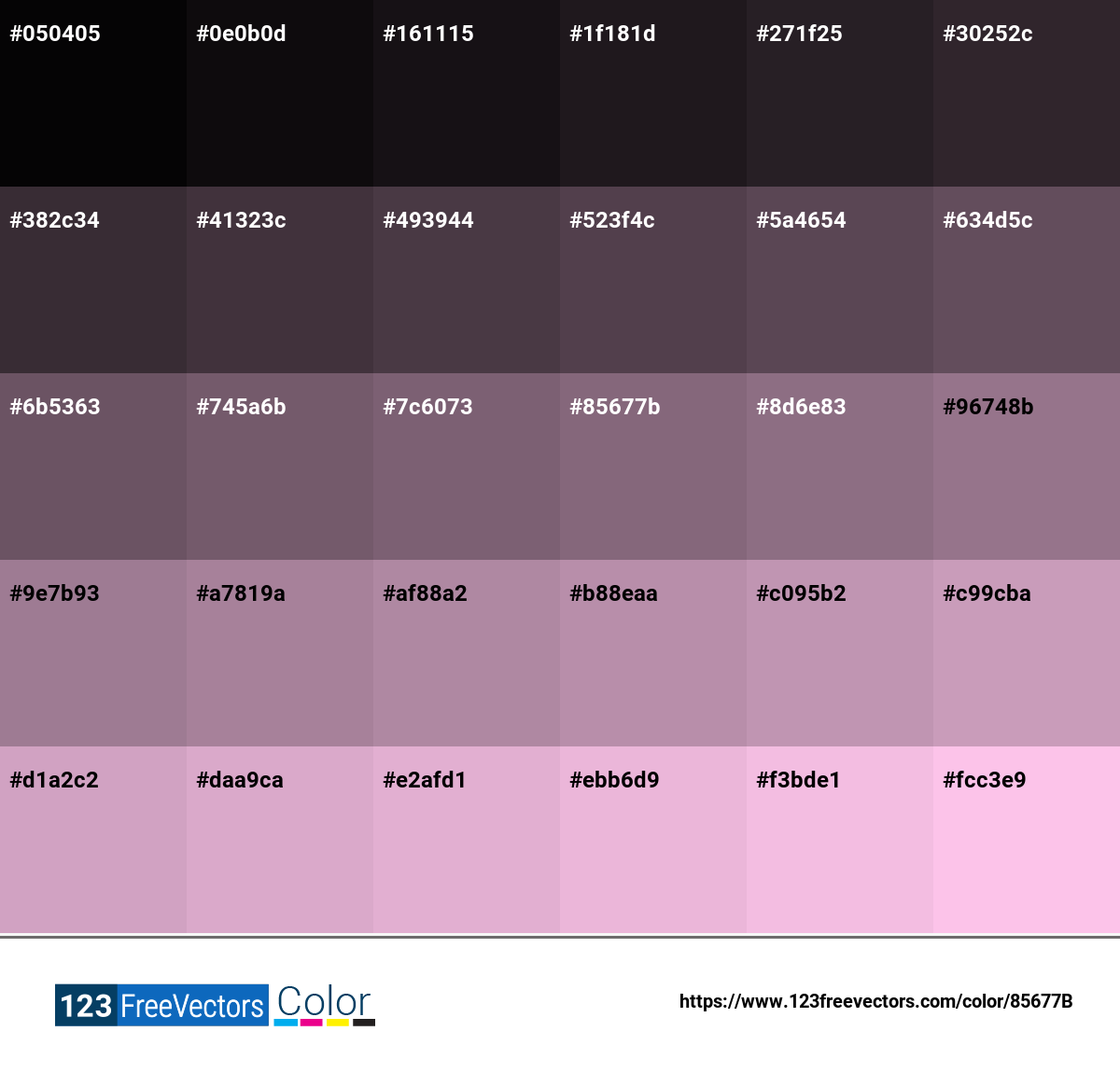 Pantone 18 3211 Tcx | Grapeade | #85677B - Detailed Color Information ...