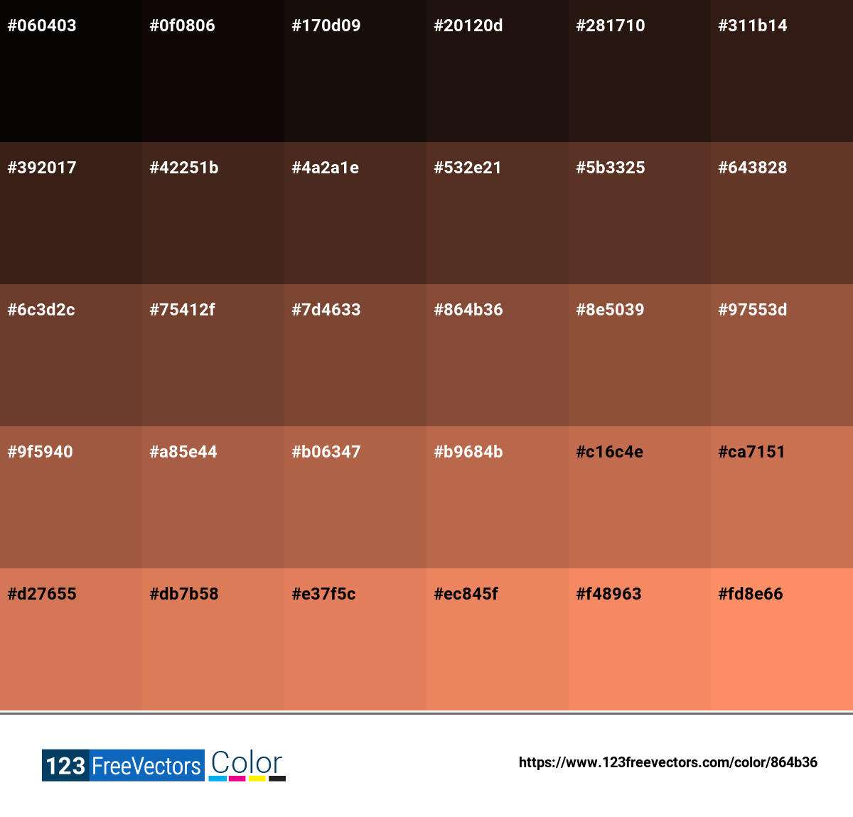 864b36 - Hex color code | In-depth Color Profile and Usage Tips