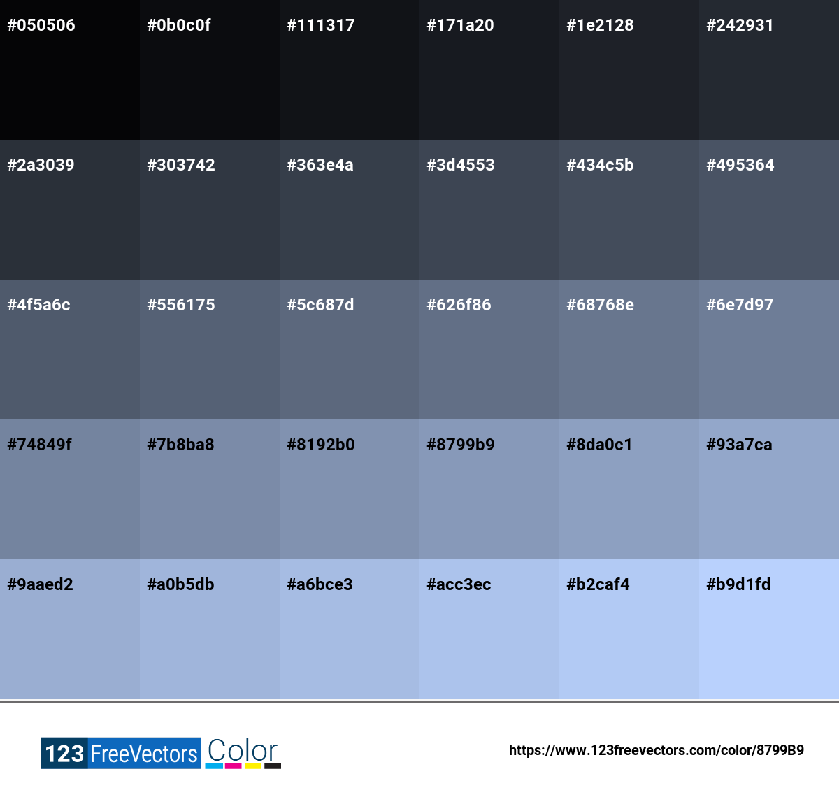 Pantone P 107 9 C | #8799B9 - Detailed Color Information and Usage