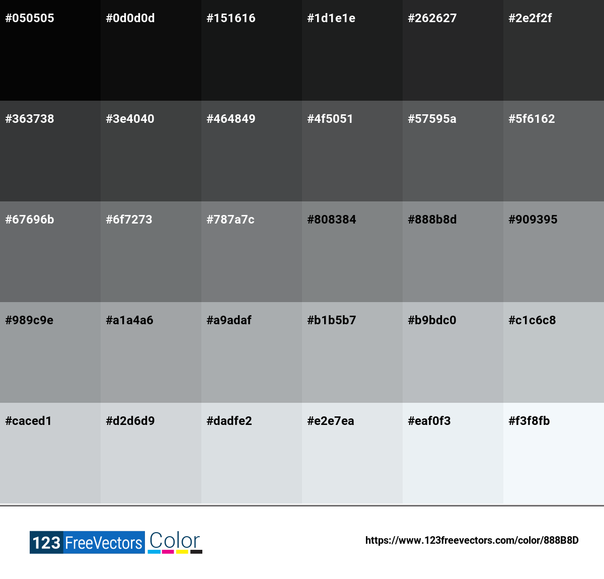 Pantone Cool Gray 8 C | #888B8D - Detailed Color Information and Usage