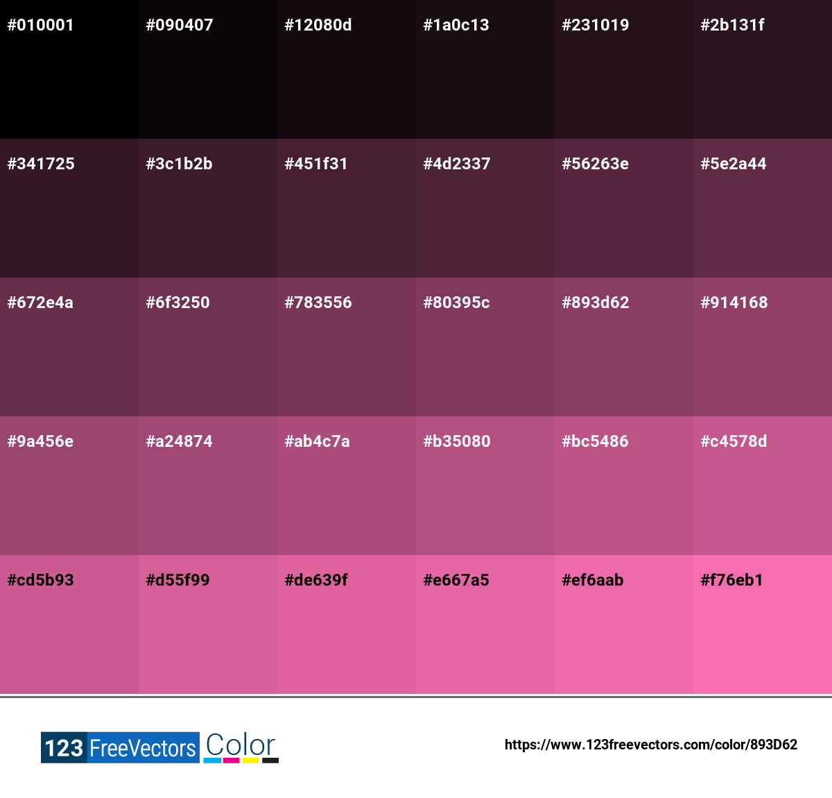 Pantone 19 2431 Tpg | Boysenberry | #893d62 - Detailed Color ...