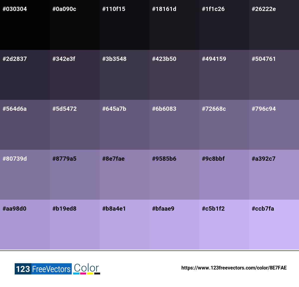 Pantone 2094 C | #8E7FAE - Detailed Color Information and Usage