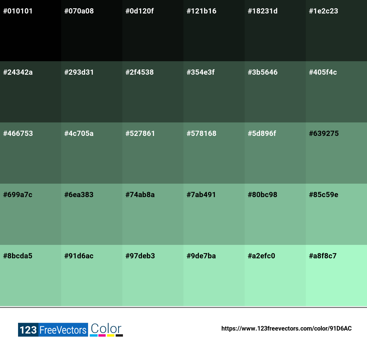 Pantone 345 C | #91D6AC - Detailed Color Information and Usage