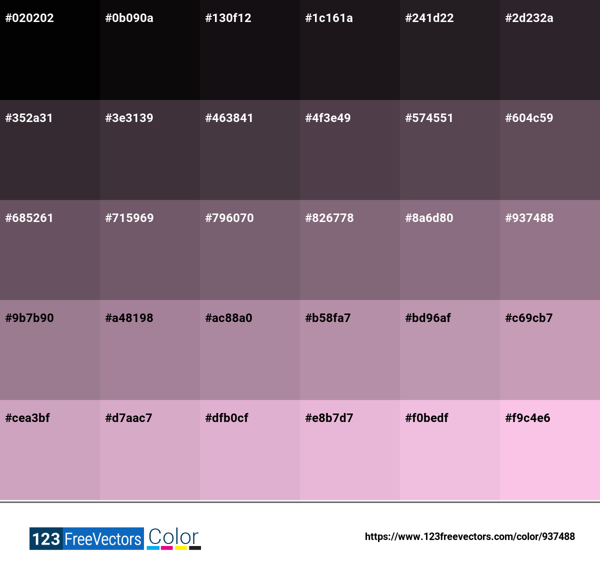 Pantone P 87 7 C | #937488 - Detailed Color Information and Usage