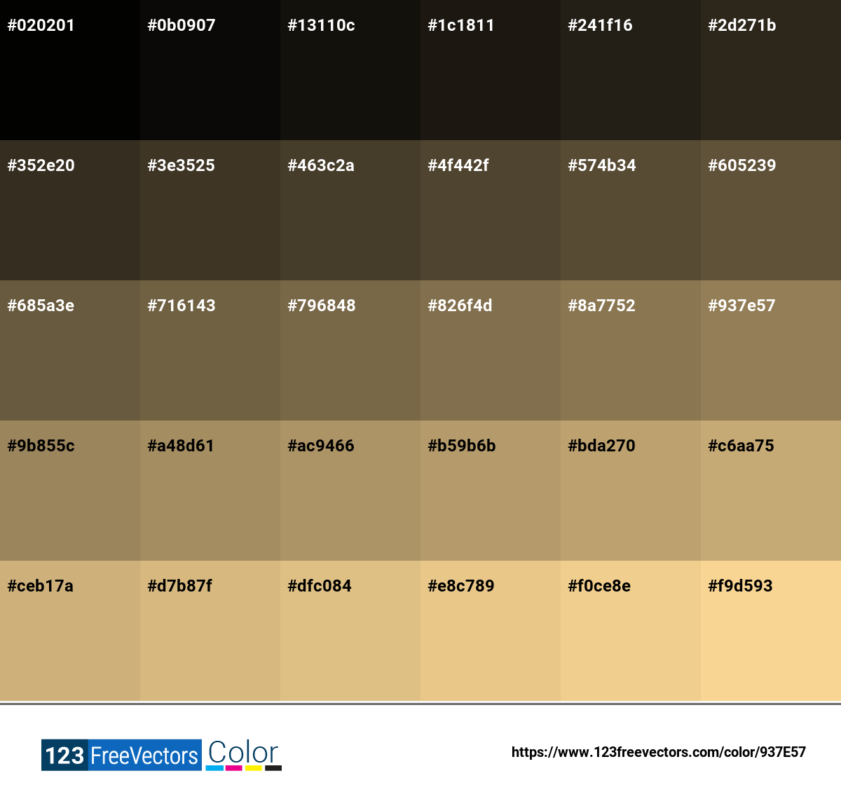 Pantone 17 1028 Tpx | Antique Bronze | #937E57 - Detailed Color ...