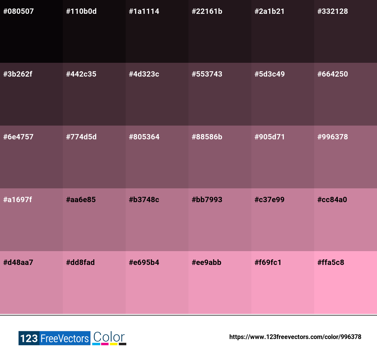 Pantone 17 1612 Tcx | Mellow Mauve | #996378 - Detailed Color ...