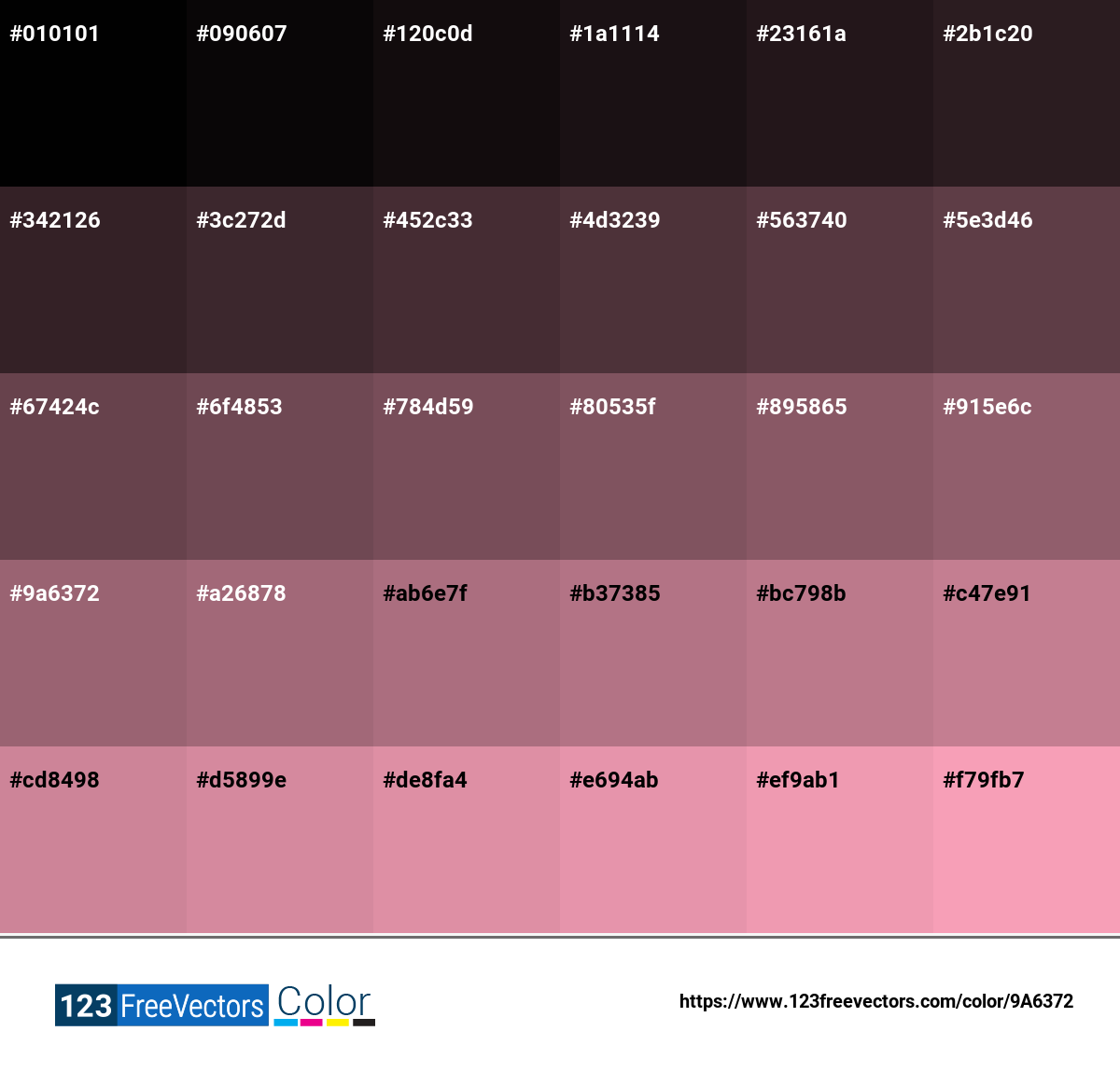 Pantone 506 U | #9A6372 - Detailed Color Information and Usage
