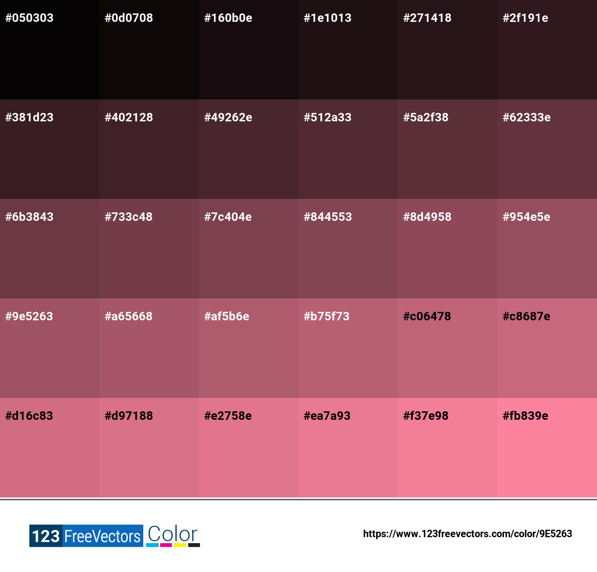 Pantone P 70 13 C | #9E5263 - Detailed Color Information and Usage
