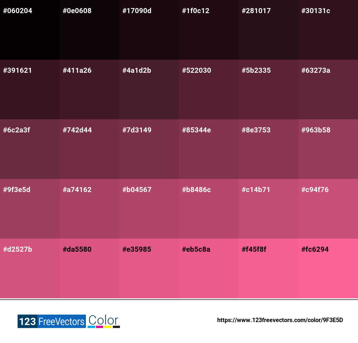 Pantone 19 2047 Tpg | Sangria | #9F3E5D - Detailed Color Information ...