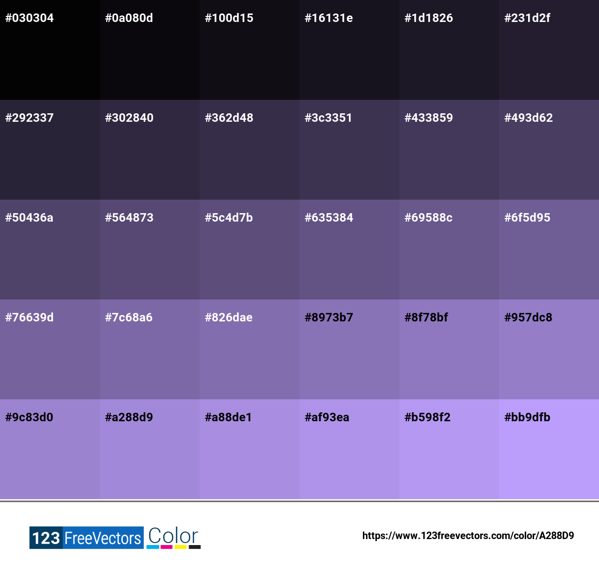 Pantone 2655 U | #A288D9 - Detailed Color Information and Usage