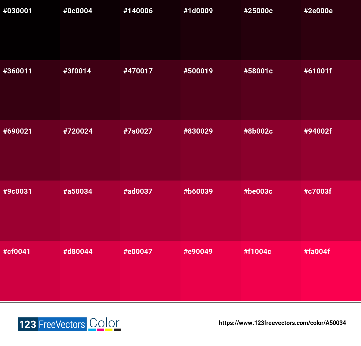 Pantone 207 C | #A50034 - Detailed Color Information and Usage
