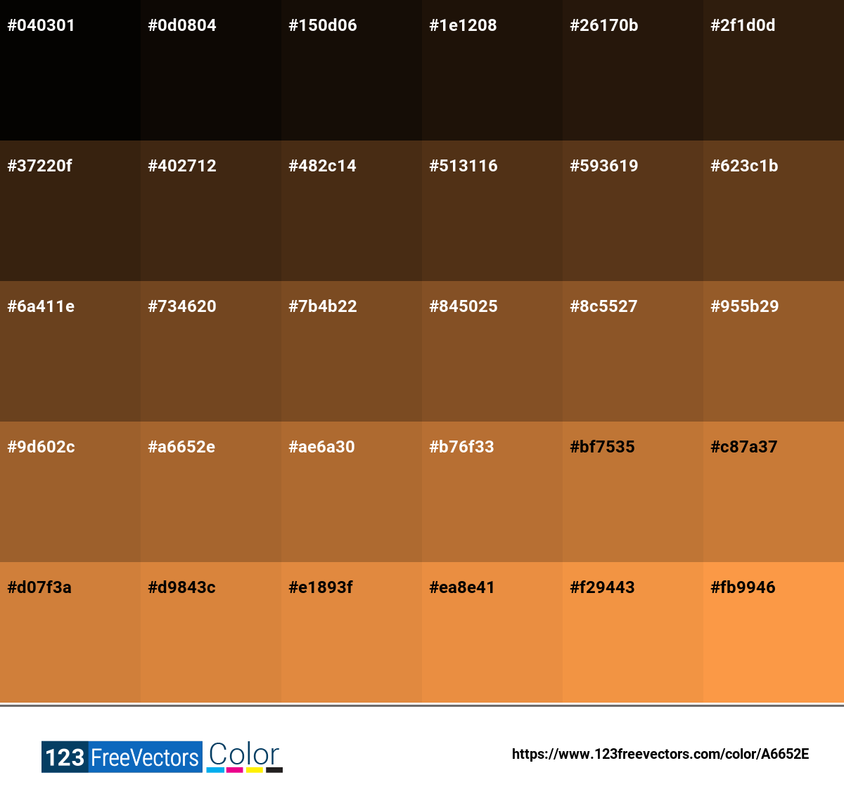 Pantone 18 1163 Tpx | Pumpkin Spice | #a6652e - Detailed Color ...