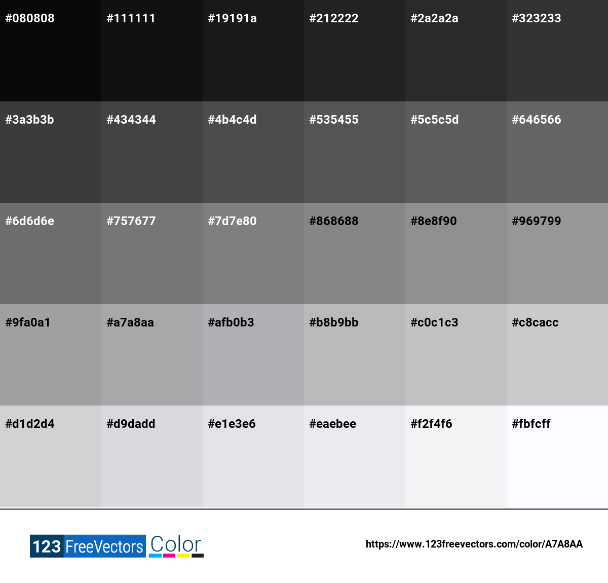 Pantone Cool Gray 6 C | #a7a8aa - Detailed Color Information and Usage