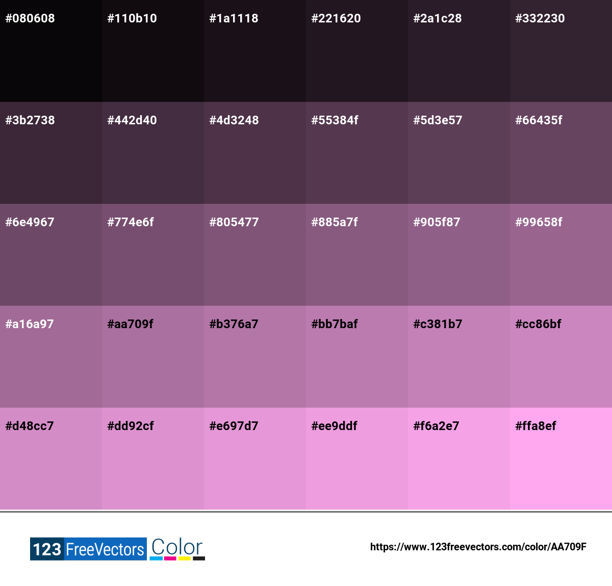 Pantone 17 3014 Tpx | Mulberry | #AA709F - Detailed Color Information ...