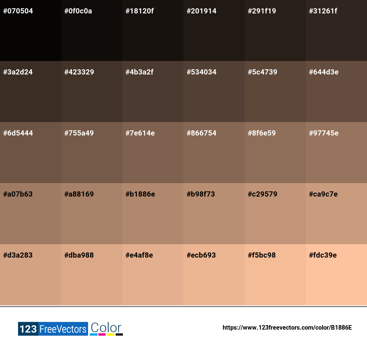 Pantone 16 1323 Tpx | Macaroon | #B1886E - Detailed Color Information ...