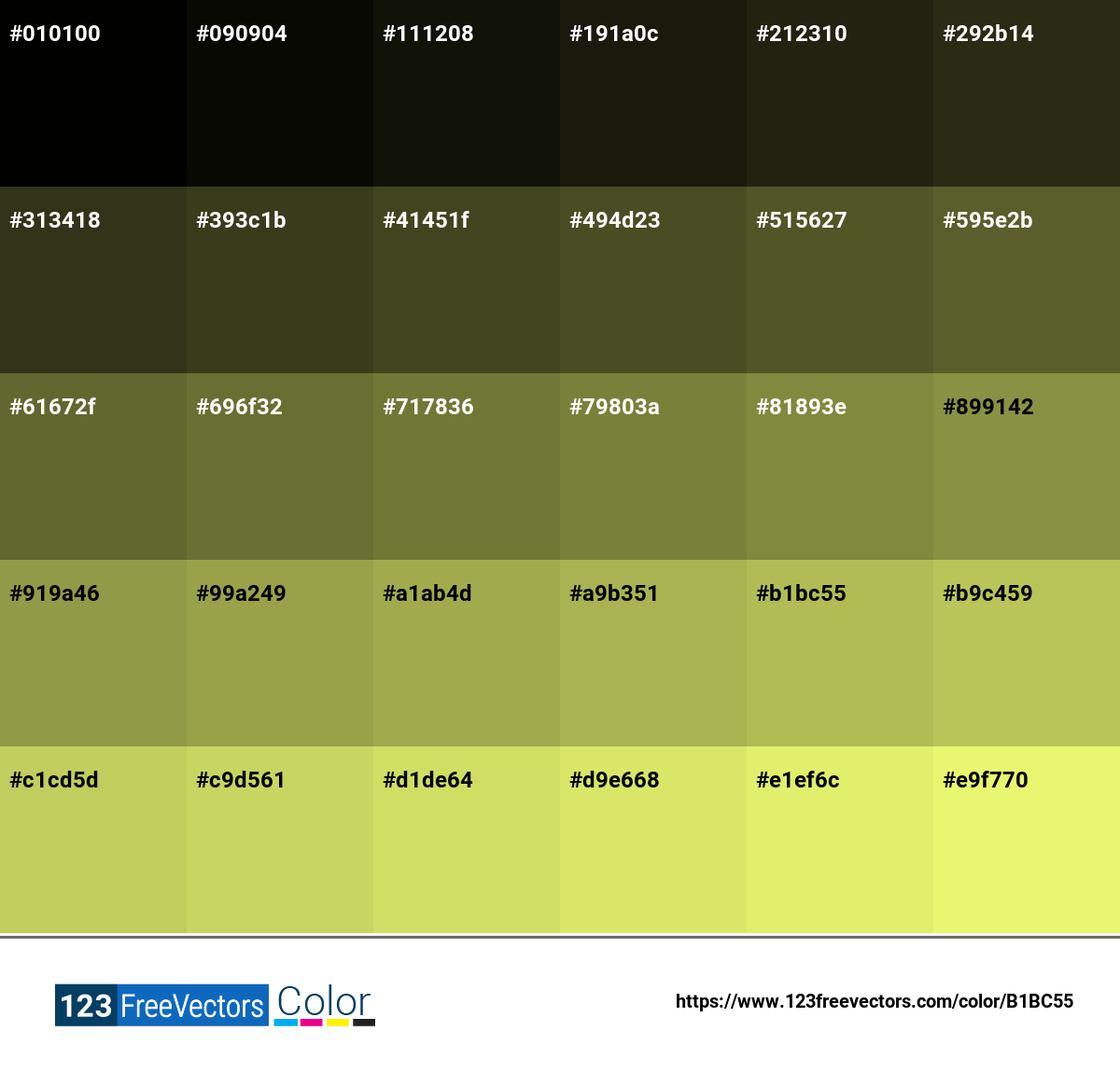 Pantone 14 0445 Tpg | Bright Chartreuse | #B1BC55 - Detailed Color ...