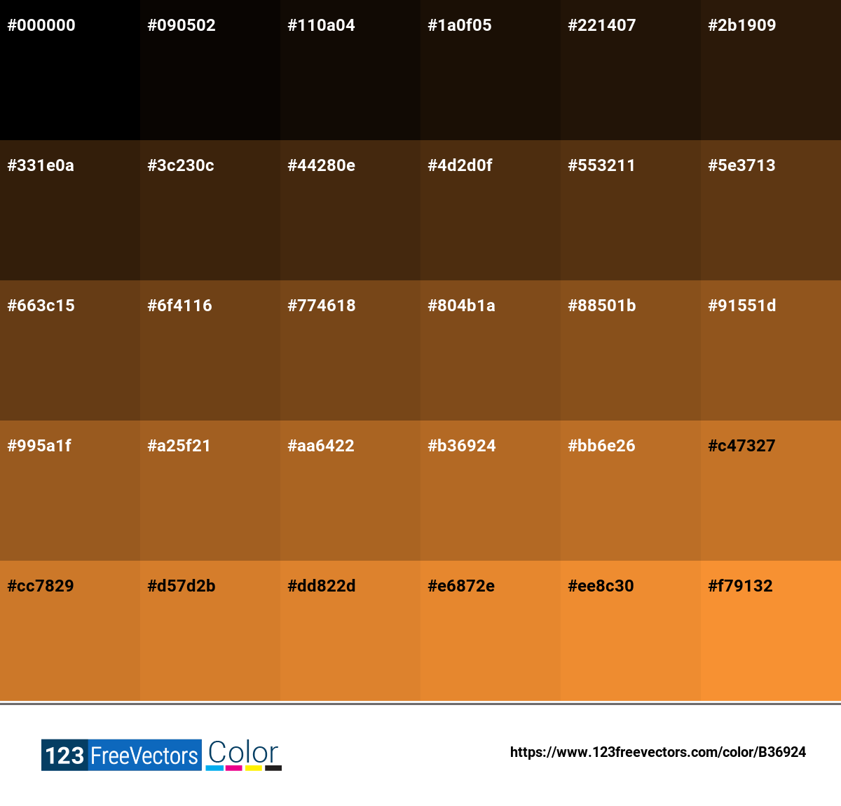 Pantone 723 C | #B36924 - Detailed Color Information and Usage