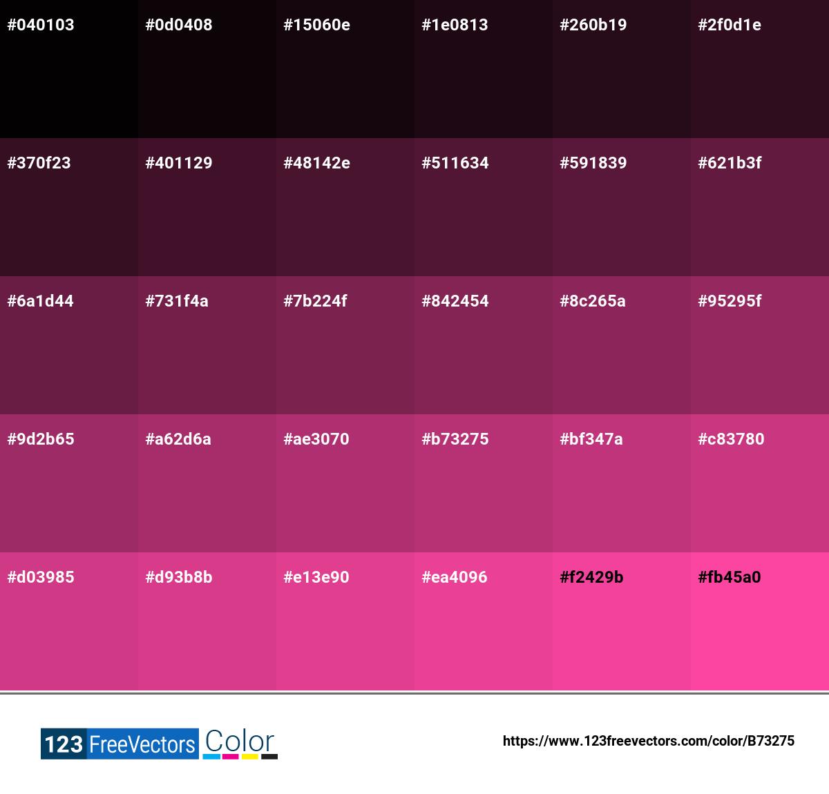 Pantone 18 2336 Tcx | Very Berry | #B73275 - Detailed Color Information ...